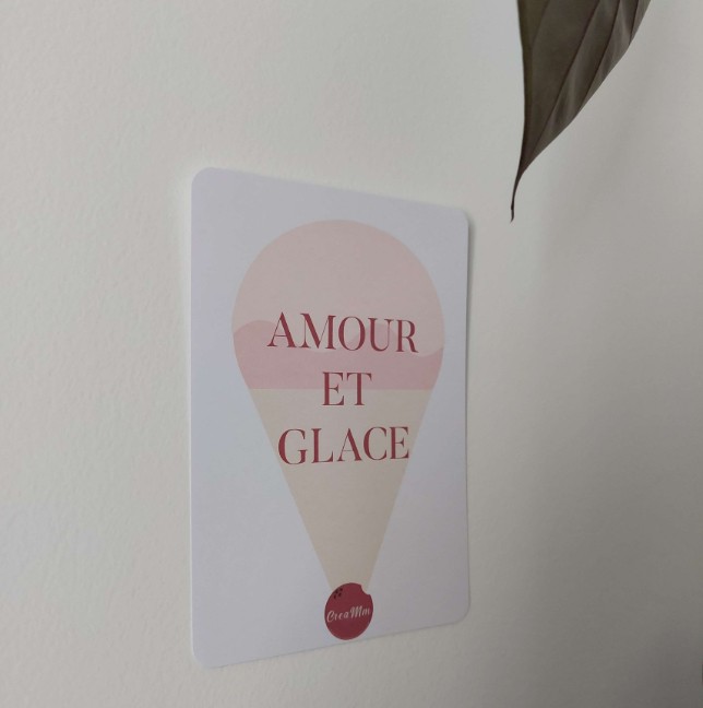 Carte - Amour et glace - CreaMm